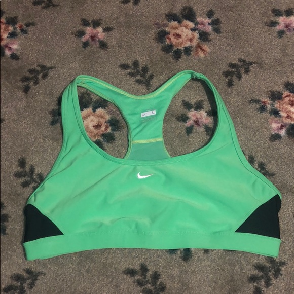 Nike | Intimates & Sleepwear | Green Nike Sports Bra | Poshmark